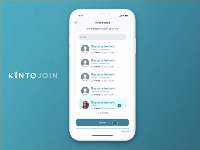 KINTO Join | Aplikacja do wynajdywania wspólnych dojazdów